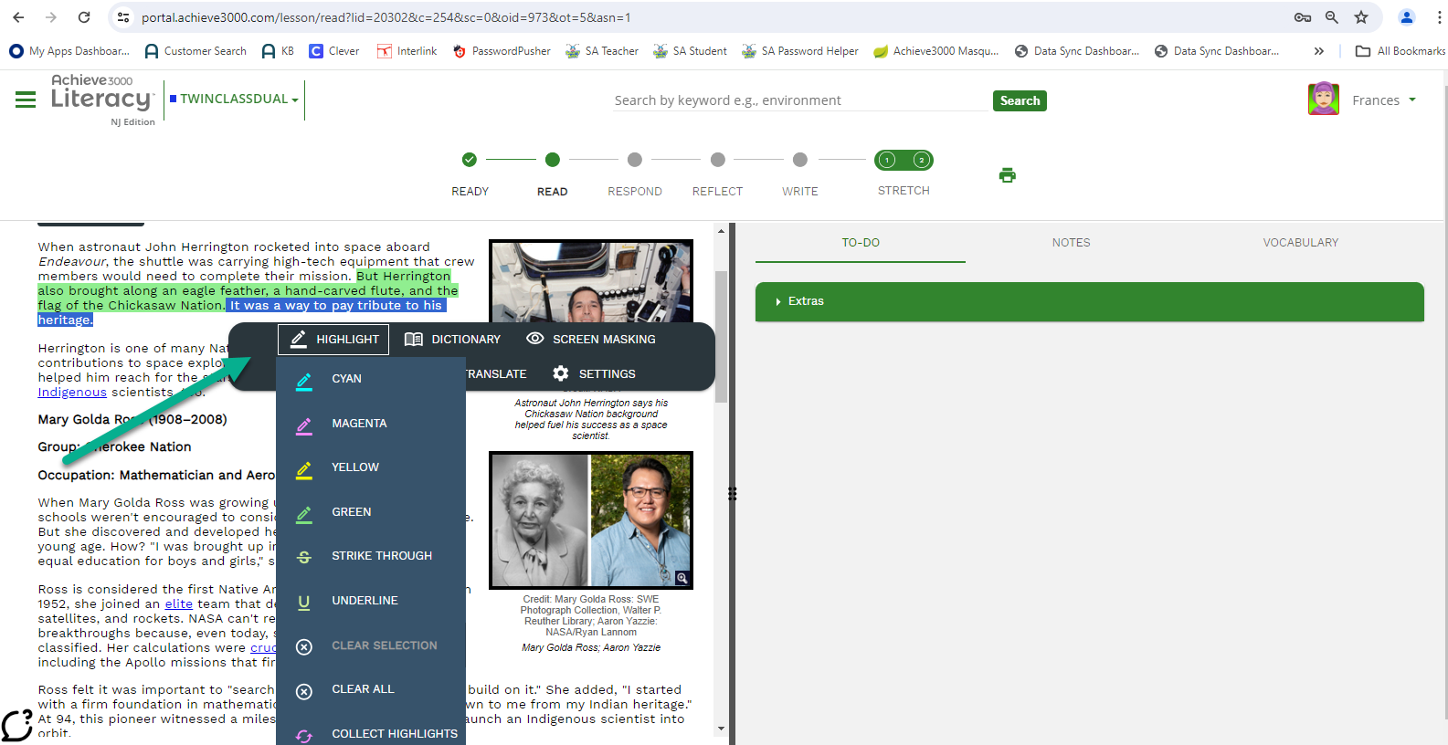 Toolbar Support – Achieve3000 Literacy