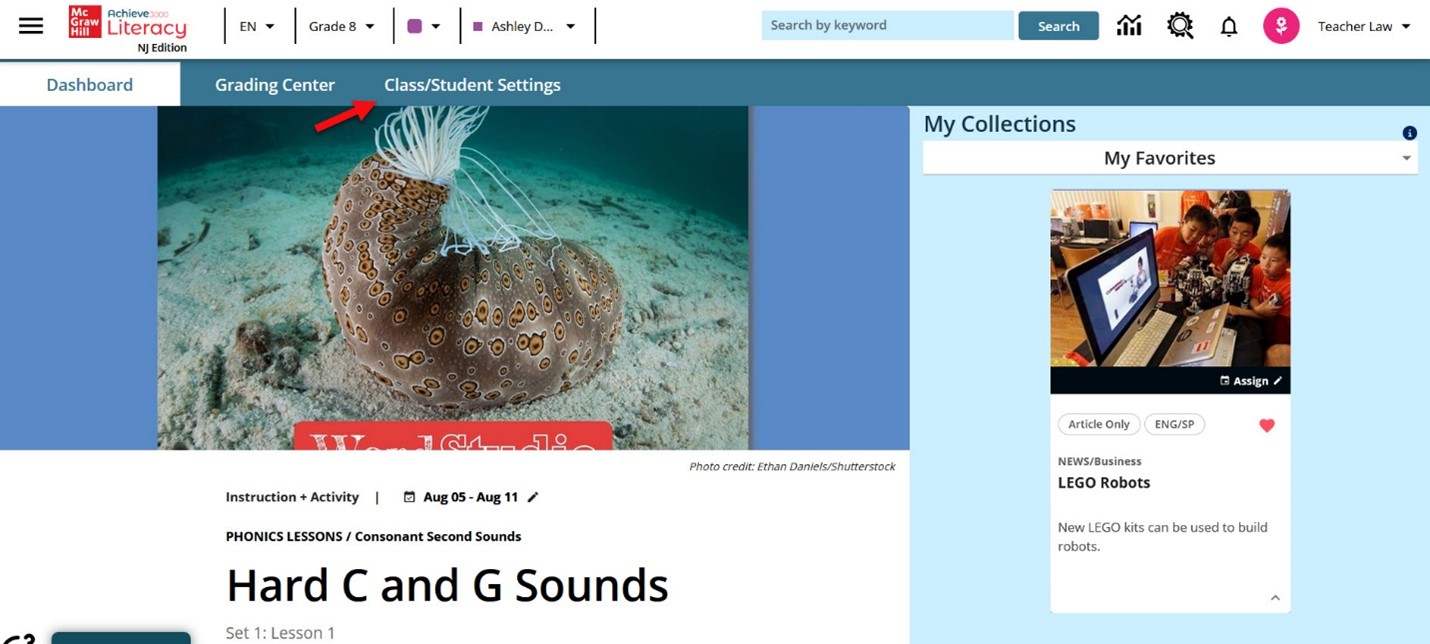 Edit Student Information – Achieve3000 Literacy